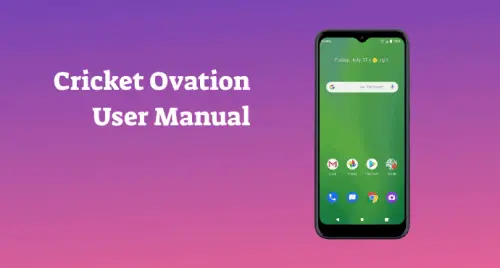 Cricket Ovation User Manual - PhoneCurious