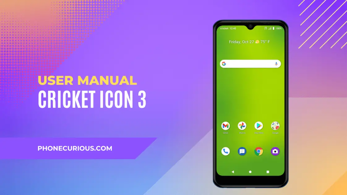 Cricket Icon 3 User Manual - PhoneCurious