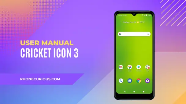 Cricket Icon 3 User Manual - PhoneCurious