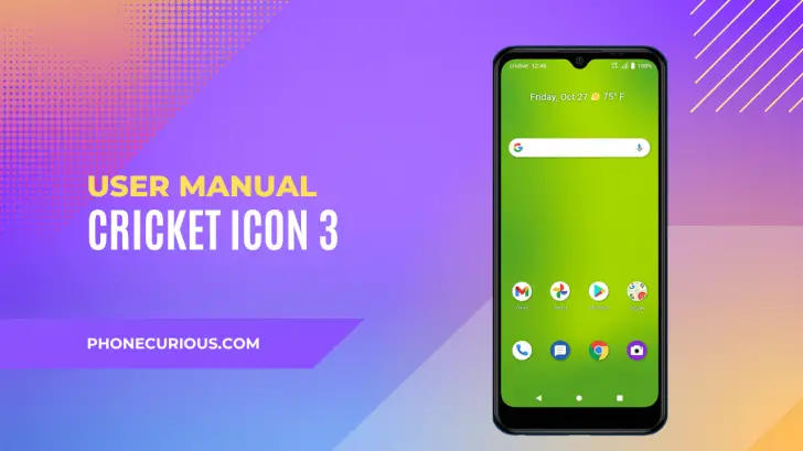 Cricket Icon 3 User Manual - PhoneCurious