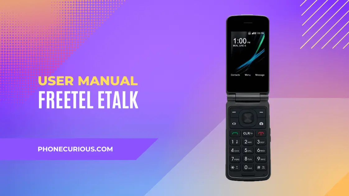 Verizon Freetel eTalk Prepaid Flip Phone User Manual - PhoneCurious