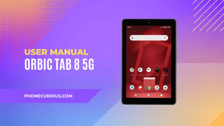 Orbic Tab 8 5G User Manual - PhoneCurious