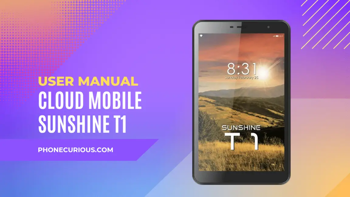 Cloud Mobile Sunshine Elite T1 Tablet User Manual (TruConnect Wireless ...