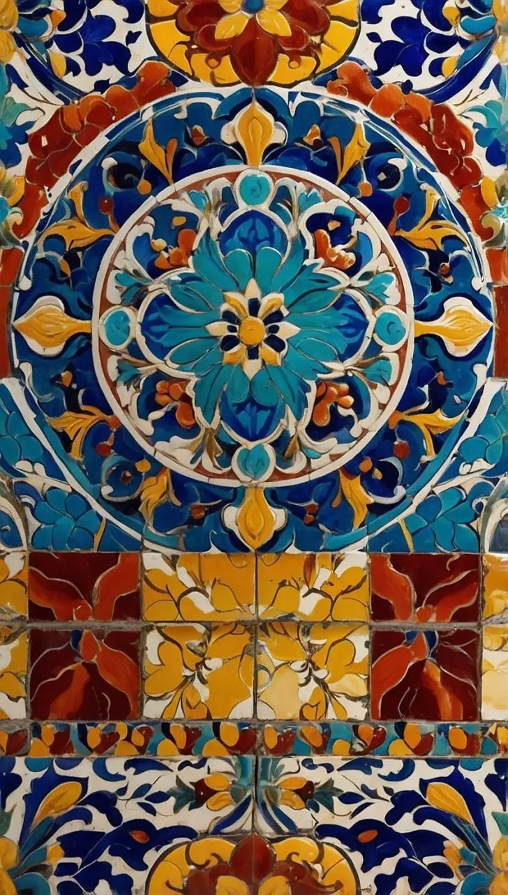 12 Summer iPhone Wallpaper Backgrounds: Colorful Tile - PhoneCurious