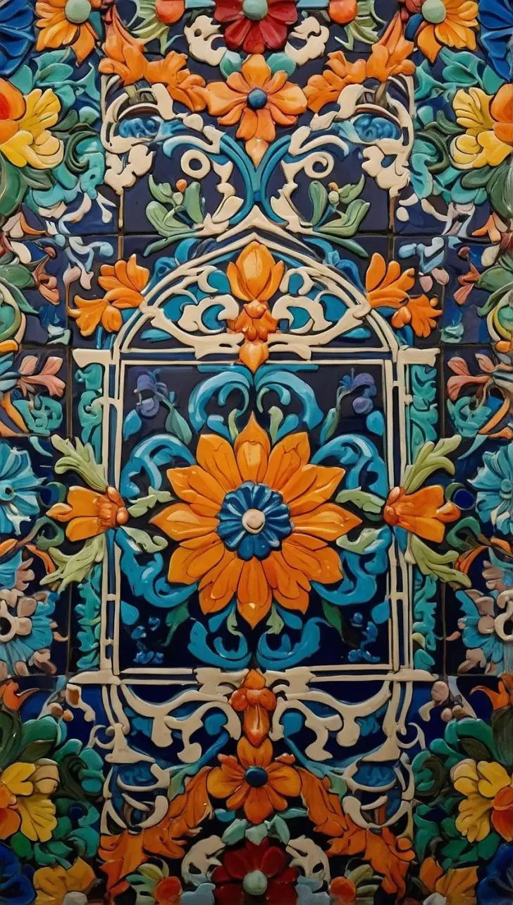12 Summer iPhone Wallpaper Backgrounds: Colorful Tile - PhoneCurious