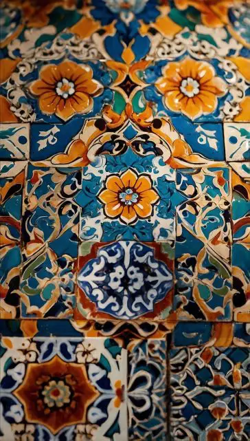 12 Summer iPhone Wallpaper Backgrounds: Colorful Tile - PhoneCurious